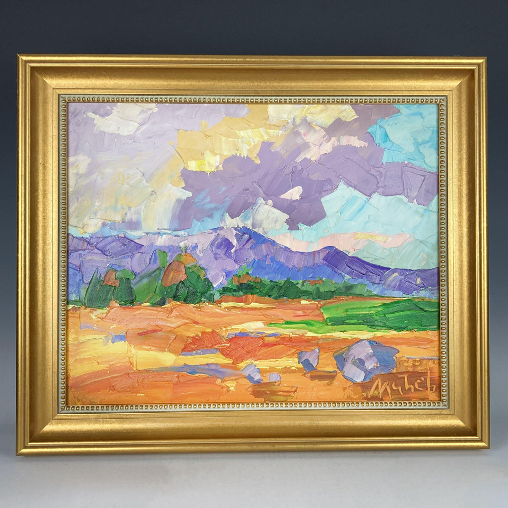 Moheb Sadiq Impressionist Painting of an Afghani Landscape – Avant Antique